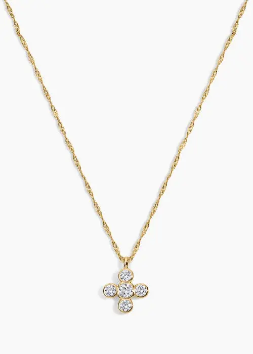 ELECTRIC PICKS Kylie Clover Pendant Necklace - Gold