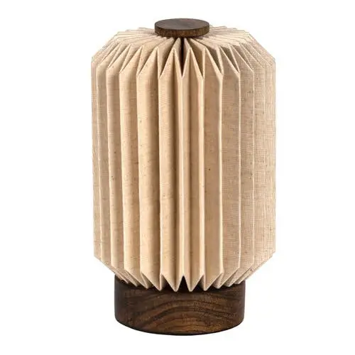 JONATHAN Y Banks Modern Minimalist Paper Pleated Column Accent Led Table Lamp - Natural
