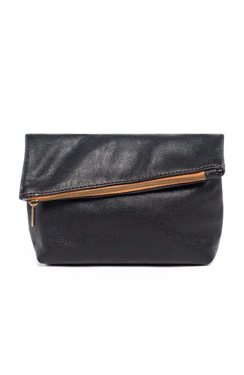 DEUX MAINS Asymmetric Makeup Bag - Black