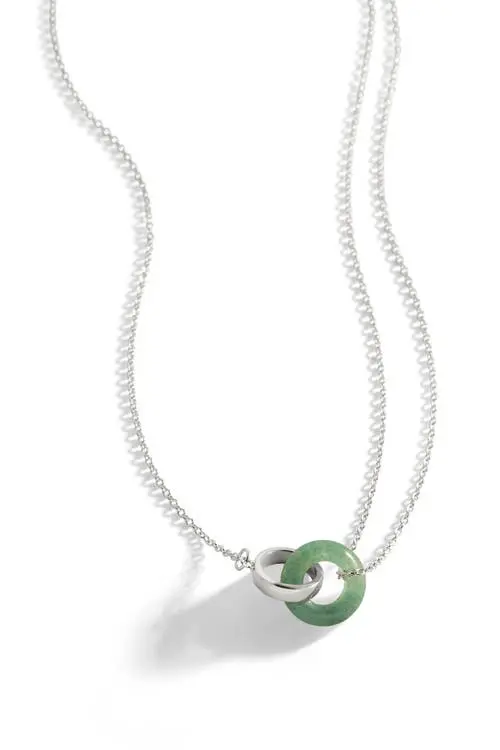 MINT & LILY Gemstone Connection Necklace - 925 Sterling Silver