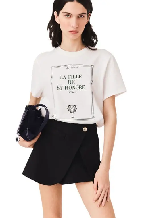 Maje Layered-effect Suit Skort