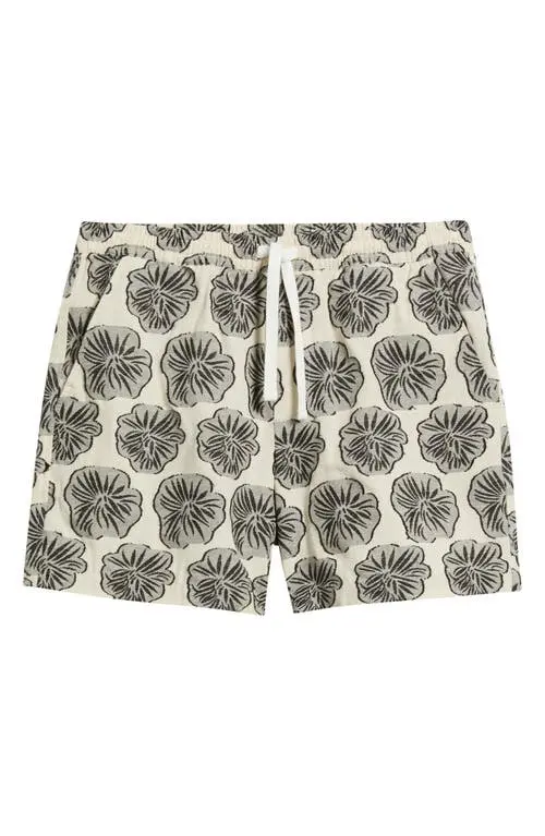 RIZORT Hibiscus Floral Drawstring Shorts