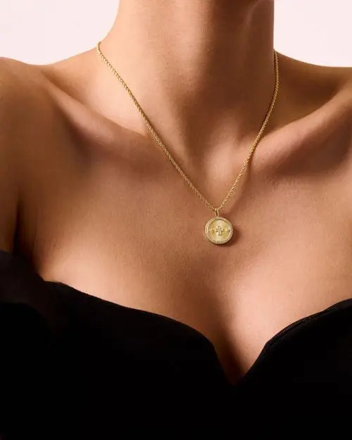 ELECTRIC PICKS Guardian Cross Coin Necklace