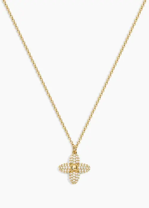 ELECTRIC PICKS Showstopper Clover Necklace - Gold