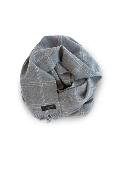 EVANGELINE Wearable Wraps - Windowpane Classic Grey