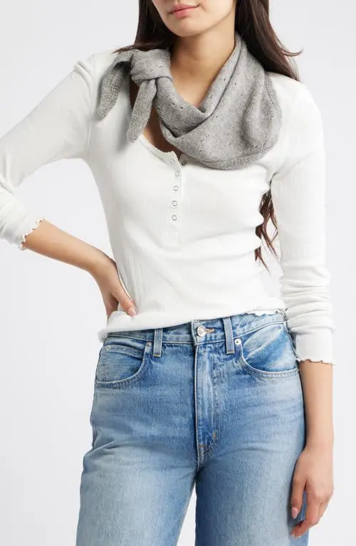 Free People Essential Triangle Scarf - Grey