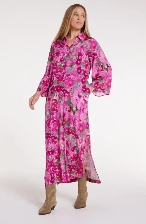 HERMOZA Antoinette Pocket Printed Midi Dress