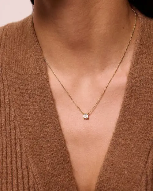 ELECTRIC PICKS Cz Solitaire Necklace
