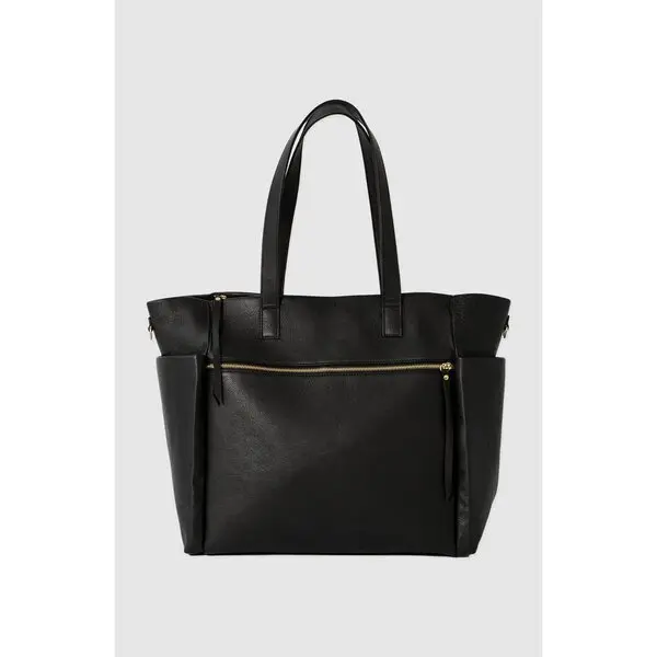 TAH Leather Laptop Tote Bag