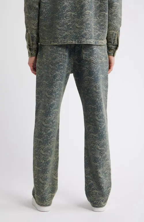 RIZORT Maze Cotton Blend Straight Pants