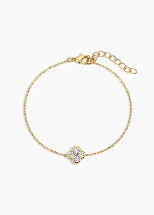 ELECTRIC PICKS Mini Camilla Clover Bracelet - Gold