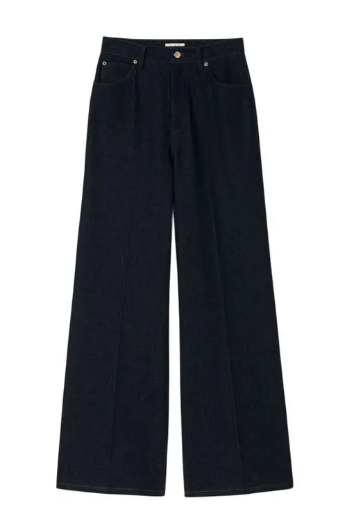Sandro Wide-leg Raw Jeans