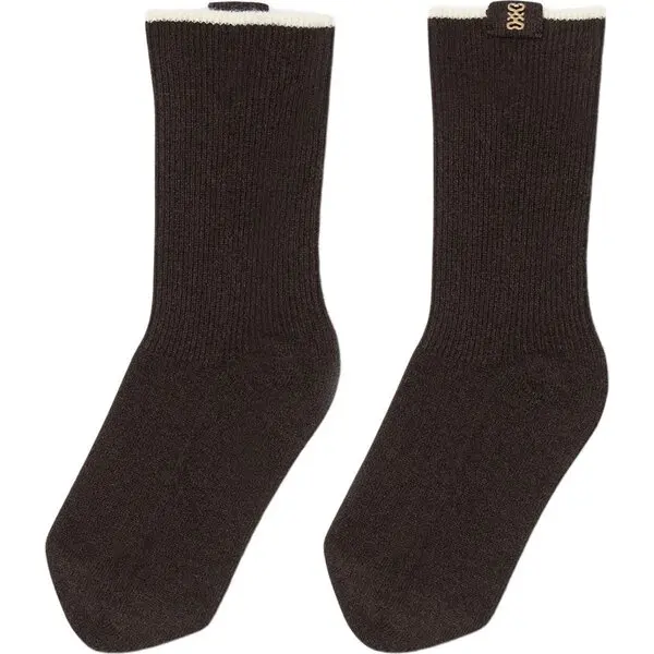 Sandro Two-tone Knee-high Socks - Brown