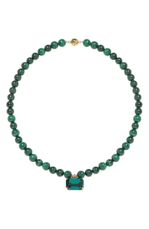 JENNIFER BEHR Sidonie Beaded Necklace - Malachite