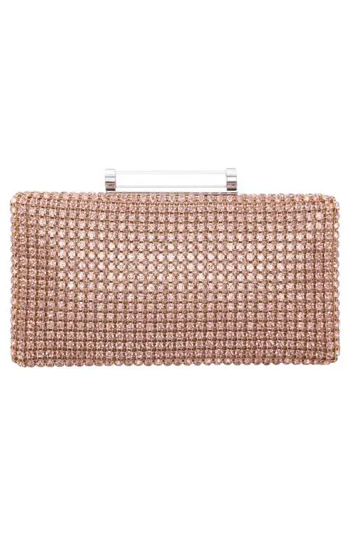 Nina Gracious Crystal Clutch - Pearl Rose