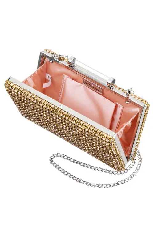 Nina Gracious Crystal Clutch - Pearl Rose