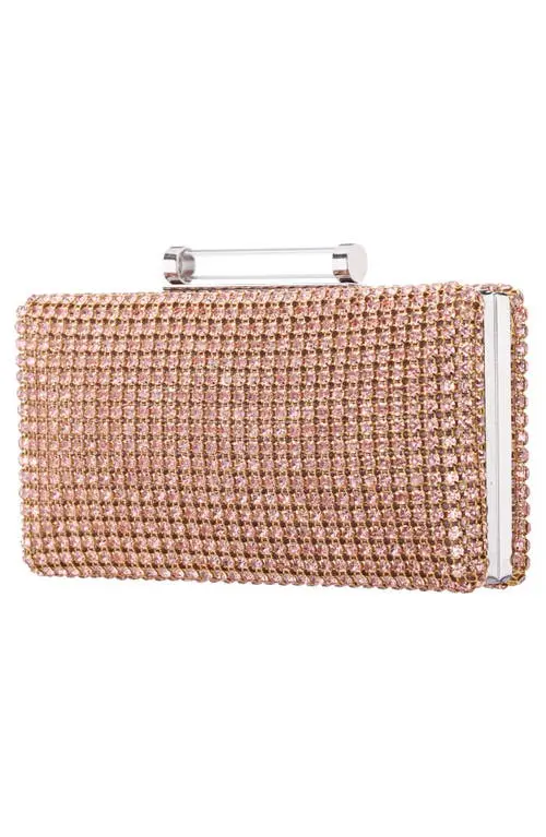 Nina Gracious Crystal Clutch - Pearl Rose