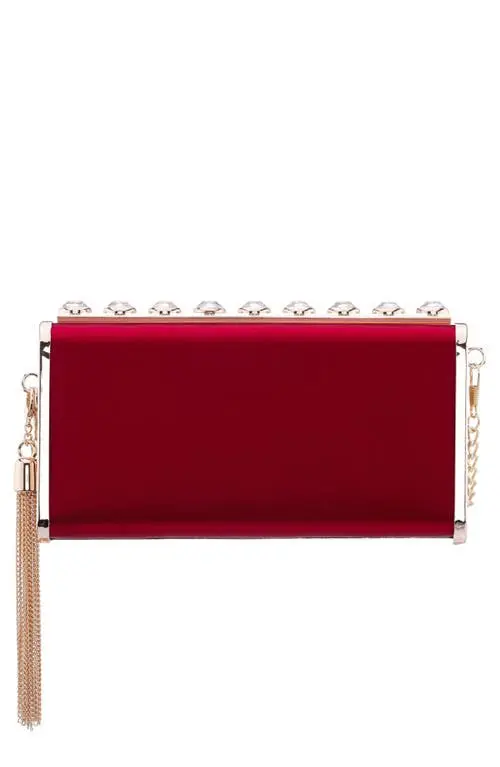 Nina Amos Crystal Clutch - Red Rouge