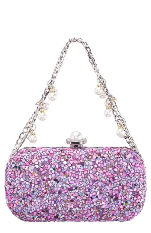 Nina Harmony Embellished Clutch - Lavender Multi