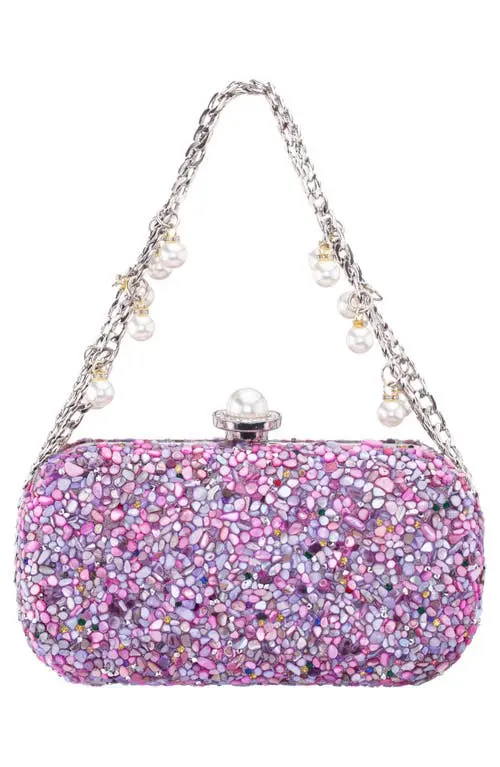 Nina Harmony Embellished Clutch - Lavender Multi