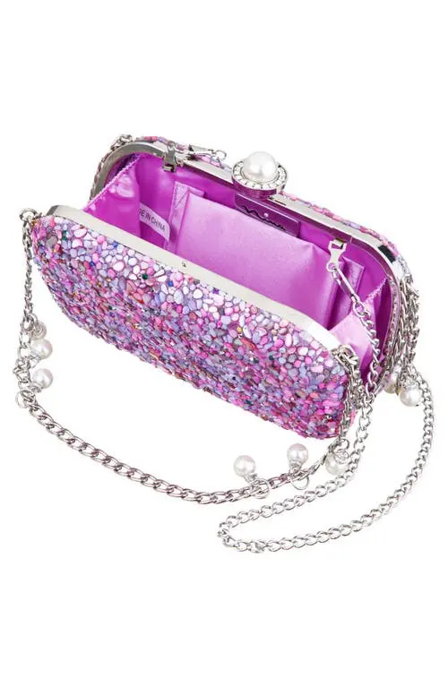 Nina Harmony Embellished Clutch - Lavender Multi