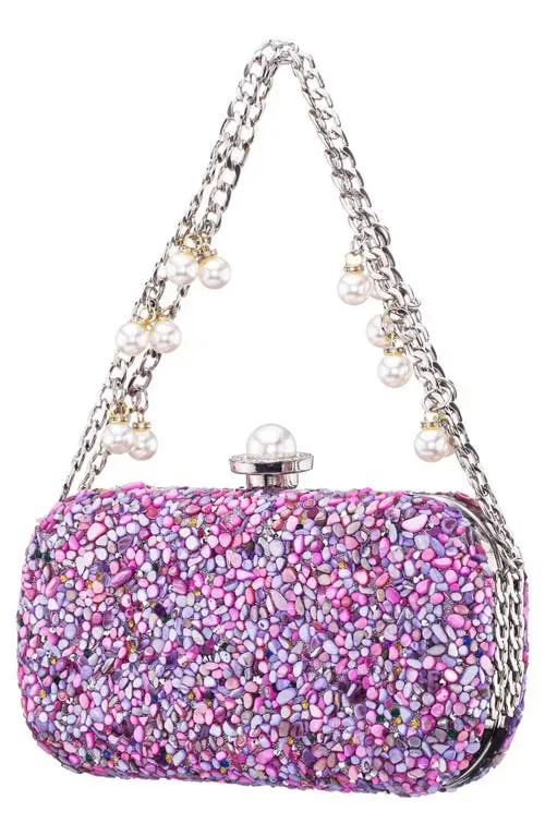 Nina Harmony Embellished Clutch - Lavender Multi