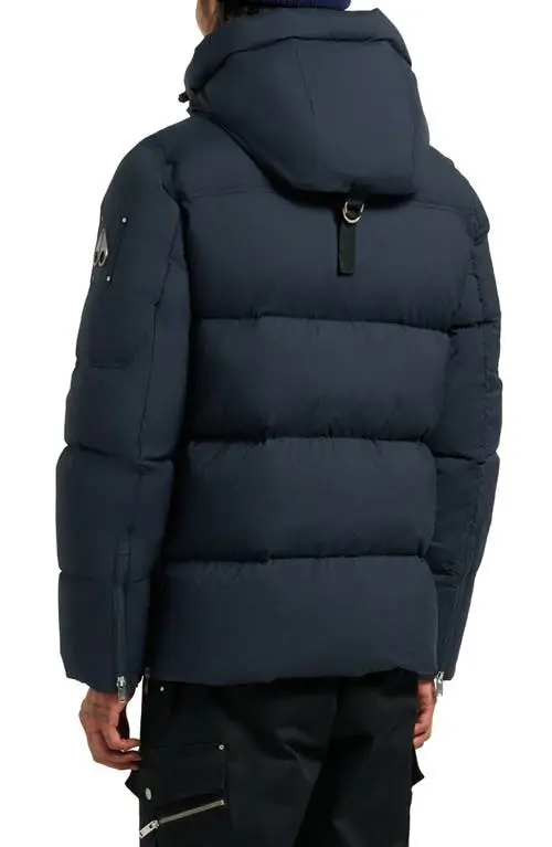 Moose Knuckles Everest 3q Quilted Down Hooded Jacket - Navy