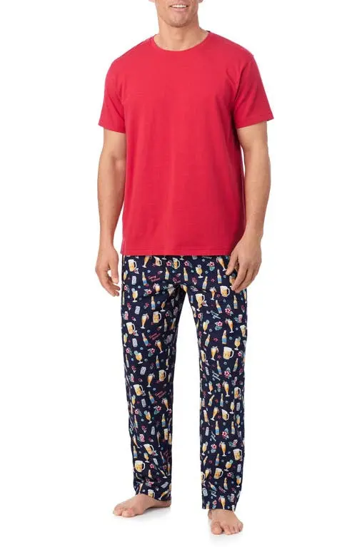 Tommy Bahama Stretch Cotton & Modal Pajama Pants - Navy Multi