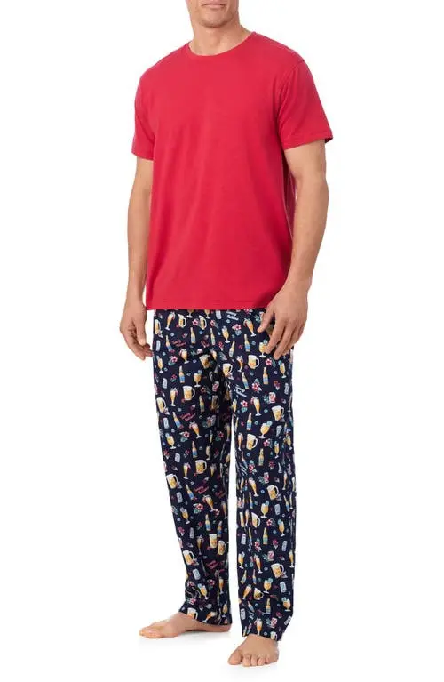 Tommy Bahama Stretch Cotton & Modal Pajama Pants - Navy Multi