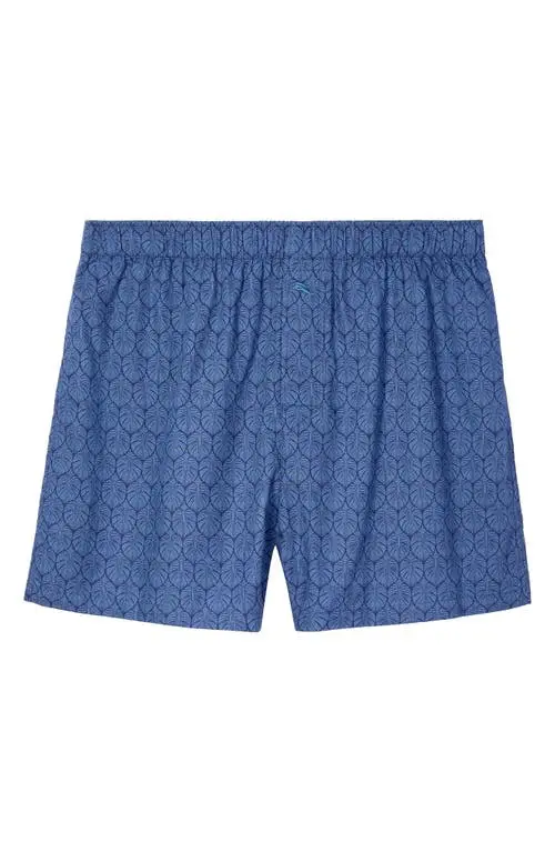 Tommy Bahama Print Boxer Shorts - Blue/novel