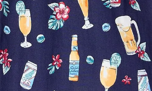 Tommy Bahama Print Boxer Shorts - Navy Graphic