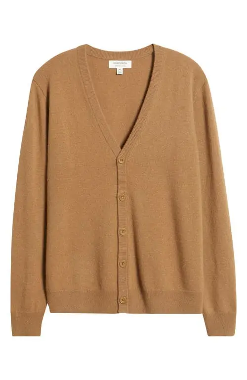 Nordstrom V-neck Cashmere Cardigan - Tan Cartouche