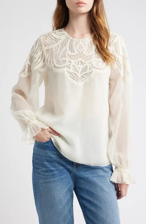 LIPSY Artwork Embellished Top