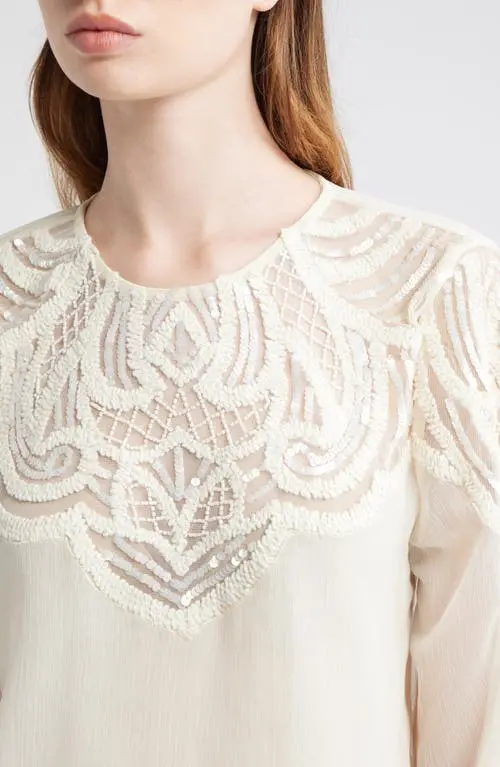 LIPSY Artwork Embellished Top