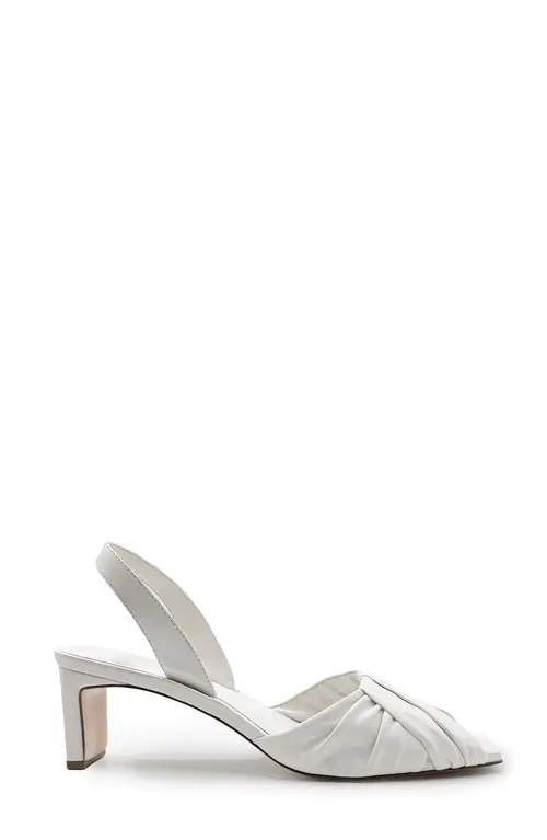 DANIELLA SHEVEL Riley Napa Leather Heel - White