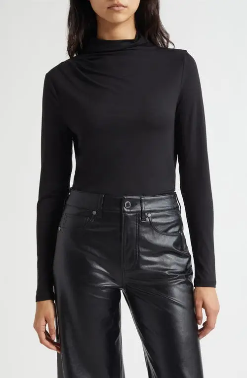 Veronica Beard Mylie Mock Neck Top