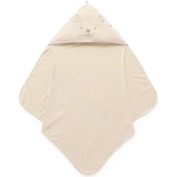 PUREBABY Bear Hooded Towel - Wheat Melange