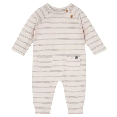 MODERN MOMENTS™ BY GERBER Long Sleeve Romper - Oatmeal Heather