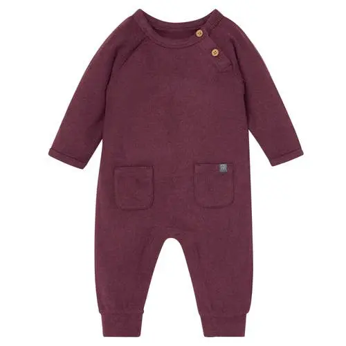 MODERN MOMENTS™ BY GERBER Long Sleeve Romper - Purple Heather
