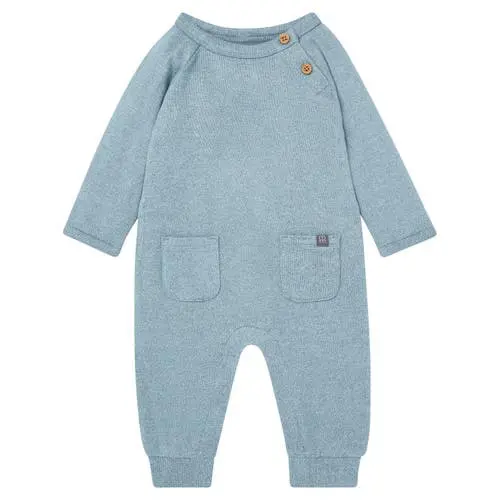 MODERN MOMENTS™ BY GERBER Long Sleeve Romper - Teal Heather
