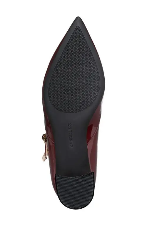 Bandolino Pointed Toe Mary Jane Pump - Dark Red