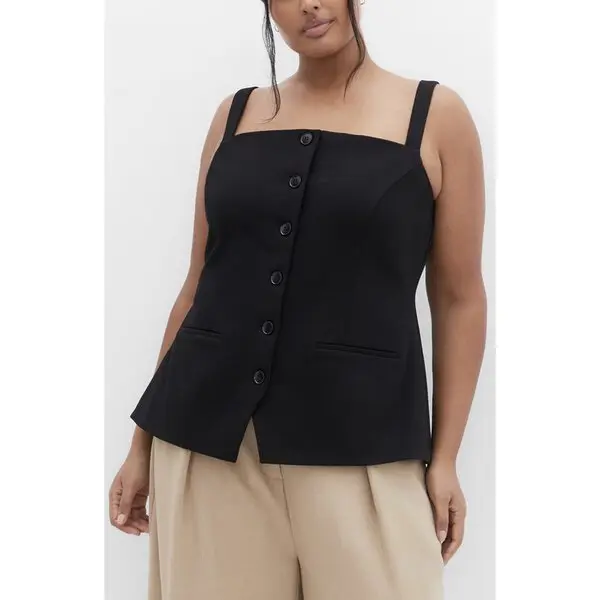 City Chic Peytonn Sleeveless Ponte Top
