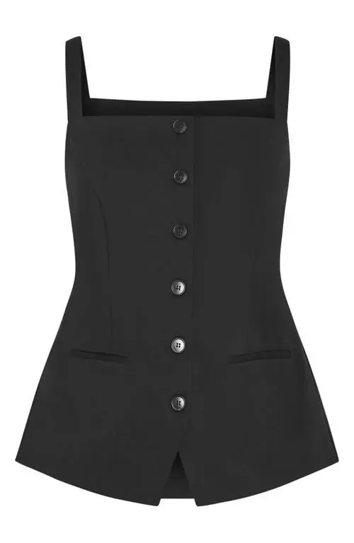 City Chic Peytonn Sleeveless Ponte Top
