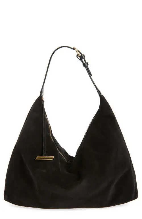 LIFFNER Pillow Suede Hobo - Black