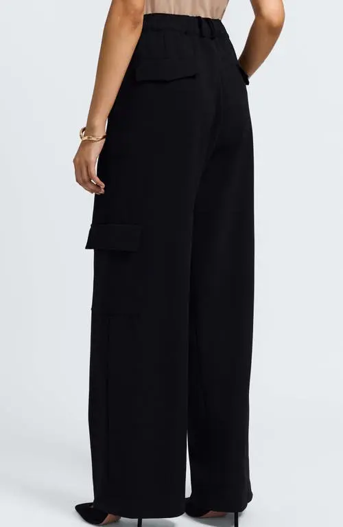 Foxcroft Elizabeth Wide Leg Pants - Black