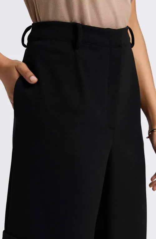 Foxcroft Elizabeth Wide Leg Pants - Black