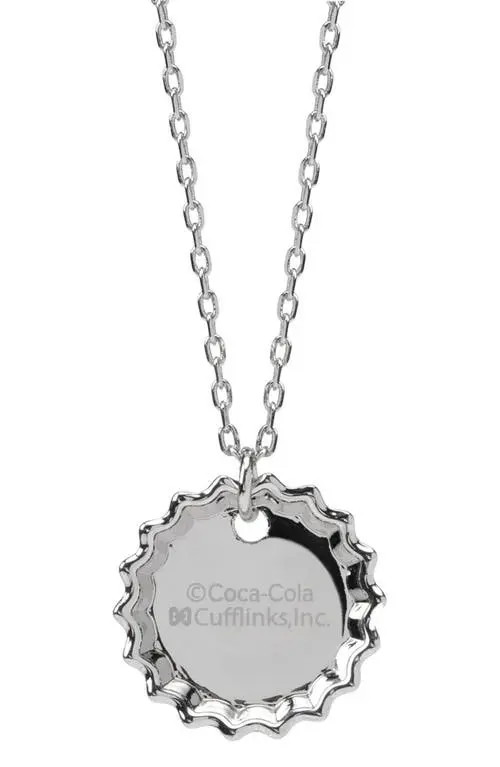 CUFFLINKS, INC. Diet Coke Bottle Cap Pendant Necklace