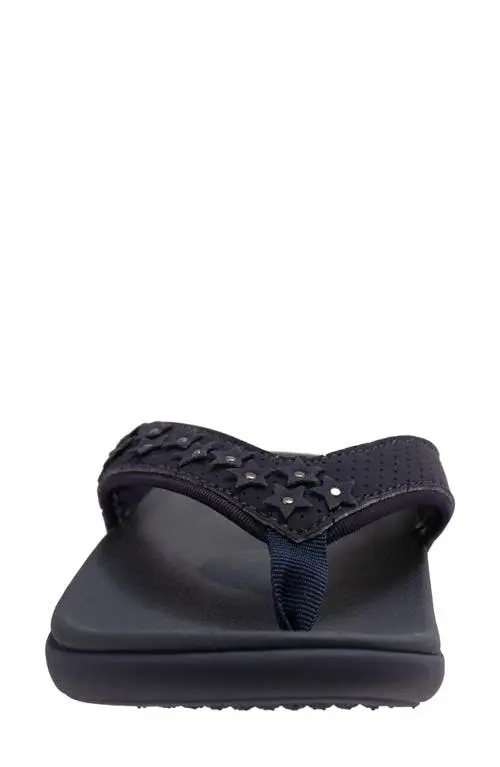 REVITALIGN Yumi Bvi Flip Flop - Navy
