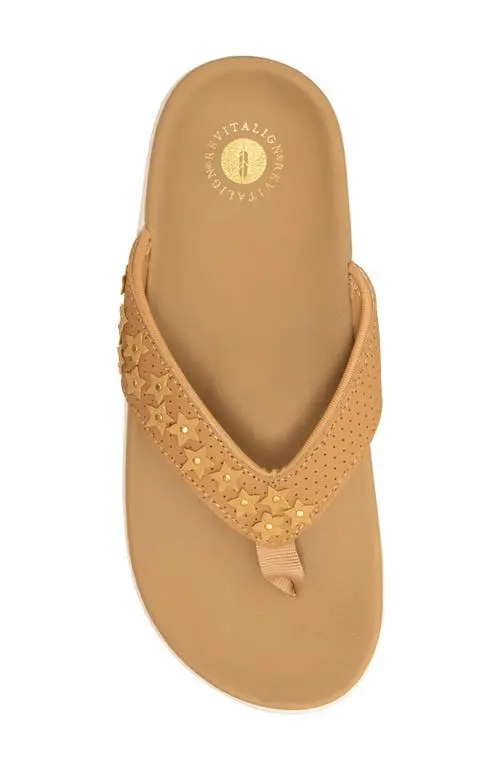 REVITALIGN Yumi Bvi Flip Flop - Tan