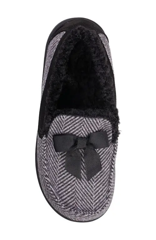 REVITALIGN Trillium Faux Fur Lined Slipper - Black